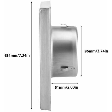 100mm stainless steel wall mounted air outlet grille for dryer ...