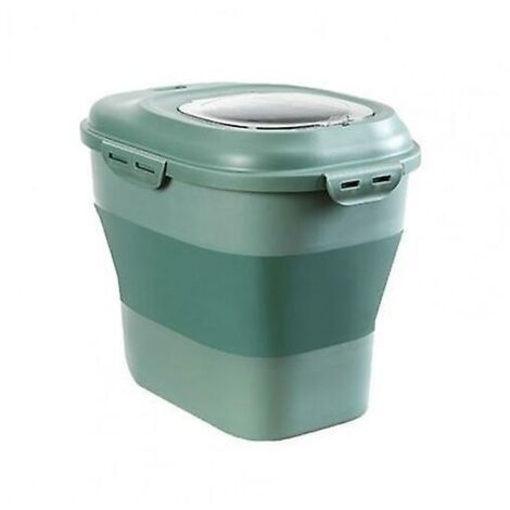 Pink-25Kg Collapsible Rice Container Double House Flour Insect Kitchen ...