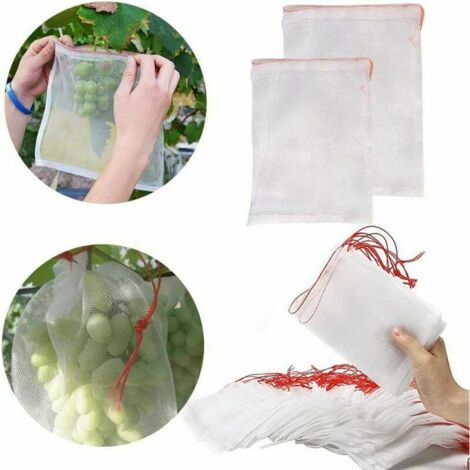 50 Pack Nylon Insect Bags with Drawstring for Garden Orchard Plant ...
