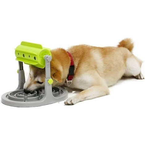 2 in 1 Pet Dog Treat Dispensing Toy with Puzzle Feeder Interactive ...