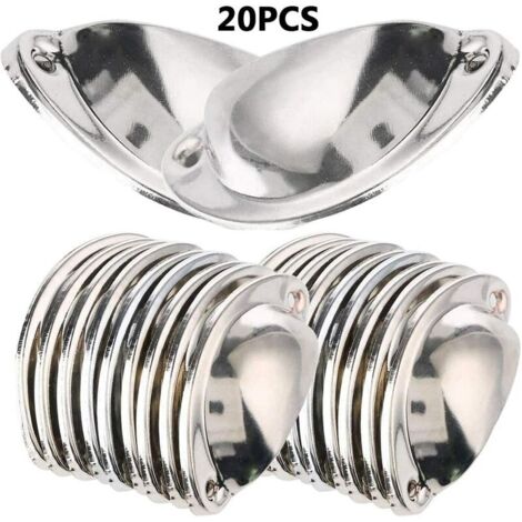 Snow 20x 82mm Vintage Shell Handle for Kitchen Cabinet Cupboard Drawer ...