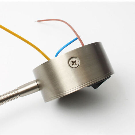 Wall Head Reading Light Switch with Flexible Gooseneck (Shallow Gold, 3W)