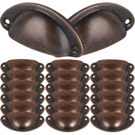 Snow 20x 82mm Vintage Shell Handle for Kitchen Cabinet Cupboard Drawer ...