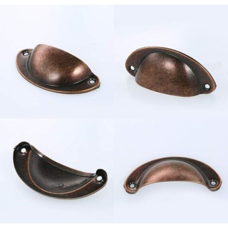 Snow 20x 82mm Vintage Shell Handle for Kitchen Cabinet Cupboard Drawer ...