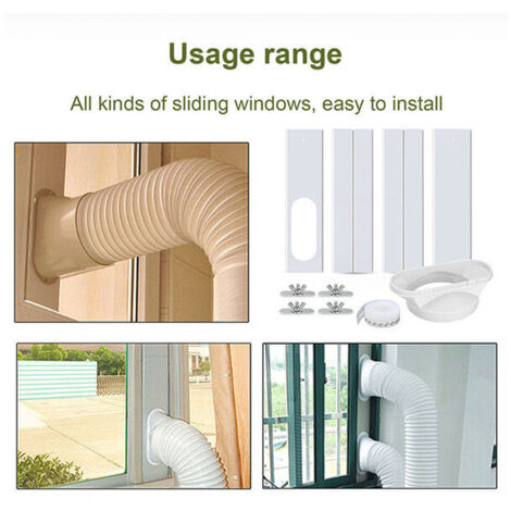 Snow-10 Pieces Window Vent Kit, Portable Air Conditioner Window Kit ...