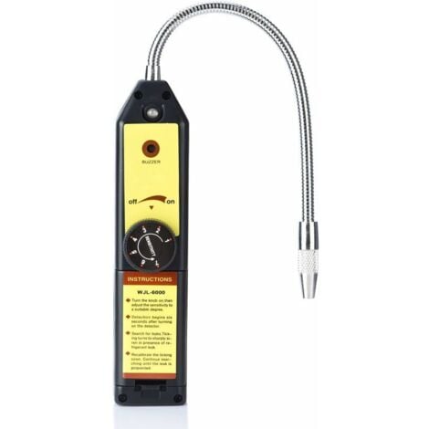 High accuracy, instantaneous halogen gas leak tester with indicator light