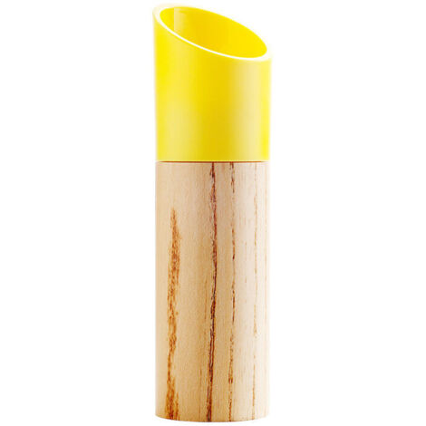 Wooden black pepper powder abrader with adjustable coarseness（yellow）