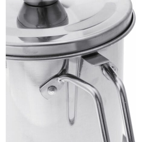 SnowStainless Steel Kitchen Oil Filter Pot, Leakproof Oil Pot with ...