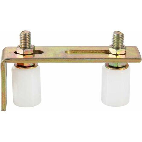Sliding Gate Guide Roller with L-Post Bracket, Nylon Adjustable Dual ...