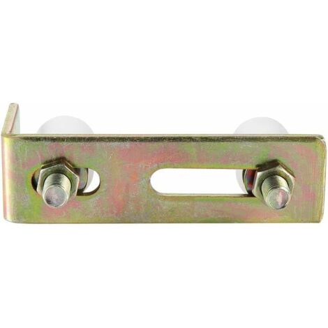 Sliding Gate Guide Roller with L-Post Bracket, Nylon Adjustable Dual ...