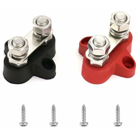 Pcs Battery Terminal Block 12V-48V M8 5/16 Double Studs for Boat Car ...