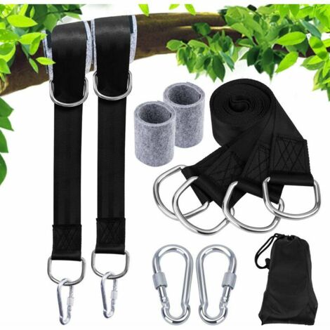 Hammock straps, tree swing straps, carabiner straps, metal hooks and ...