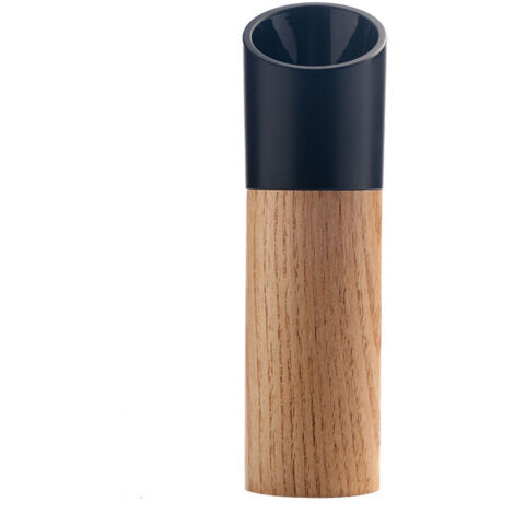 Wooden Black Pepper Powder Abrader with Adjustable Coarse（black）