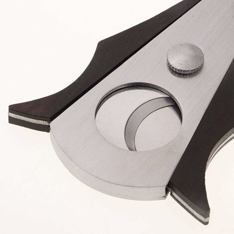 Orchid-Wooden Cigar Cutter Double Blades Stainless Steel Cigar Scissors ...