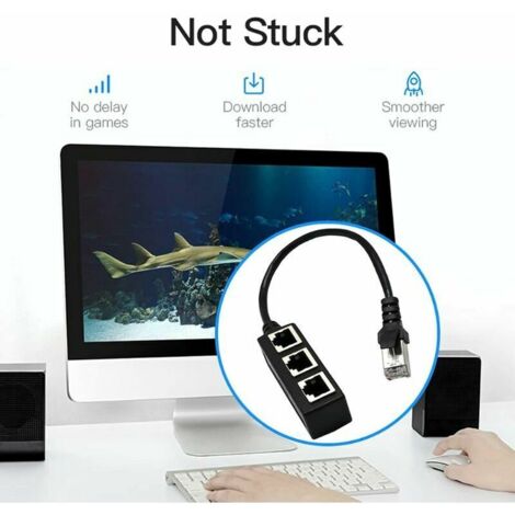 RJ45 Ethernet Distribution Cable, Ethernet LAN Network Extension Cable ...