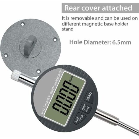 LED Digital Micrometer 0.001mm/0.00005'' Precision Gauge Digital ...