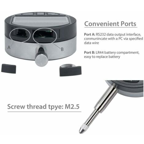 LED Digital Micrometer 0.001mm/0.00005'' Precision Gauge Digital ...