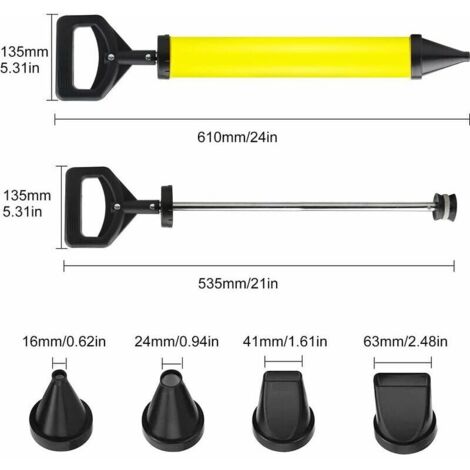 Cement Grout Gun Grout Gun for Mortar - Manual Mortar Pump with 4 ...