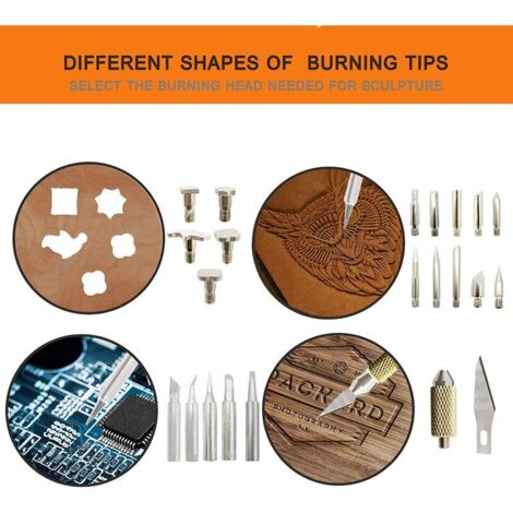 Wood Burning Kit, 110 Pieces Wood Burning Tools with Adjustable ...