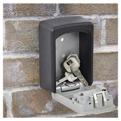 PinkSafe Key Box, with 4 Digit Top Code Lock Large Key Box, Waterproof ...