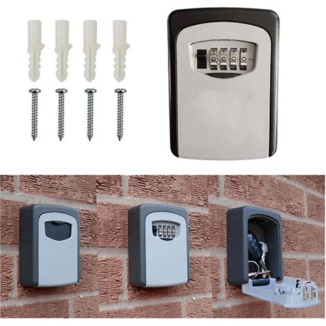 PinkSafe Key Box, with 4 Digit Top Code Lock Large Key Box, Waterproof ...