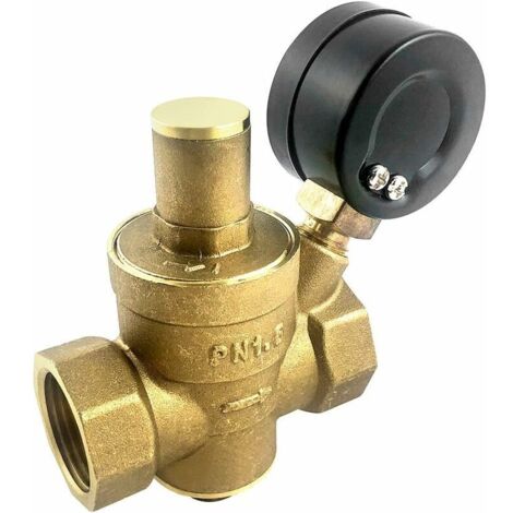 DN20 Brass Water Pressure Reducer with Adjustable Pressure Reducing ...