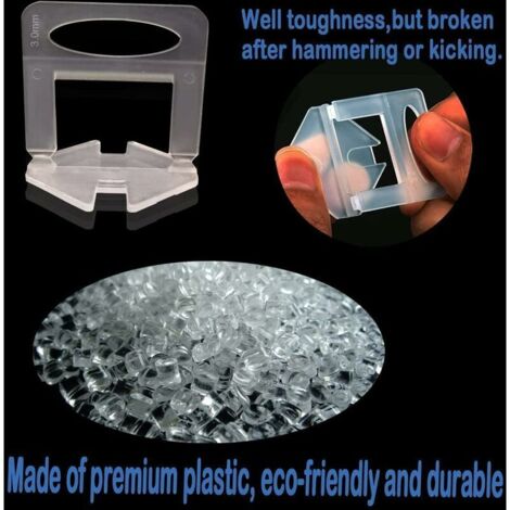 300pcs 3mm Tile Leveling System for Professional Installation Ceramic ...