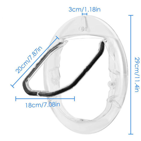 4 Way Clear Pet Door, Round Cat Flap with Door Liner Kit