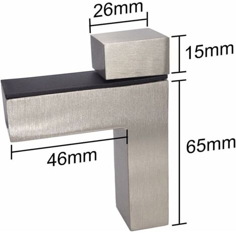 F Type Glass Shelf Brackets Adjustable Glass Shelf Brackets - 4 Pieces