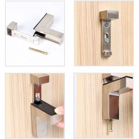 F Type Glass Shelf Brackets Adjustable Glass Shelf Brackets - 4 Pieces