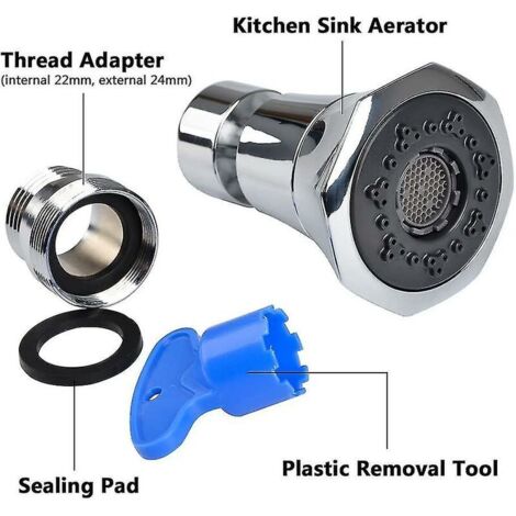 Kitchen Faucet Aerator Filter Bubbler Faucet - 24mm Female Internal ...