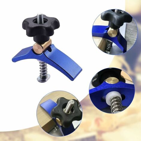 Fonepro 2 Pack M6 Mini Quick Acting T-Holder Clamps for 3018 CNC Worktable
