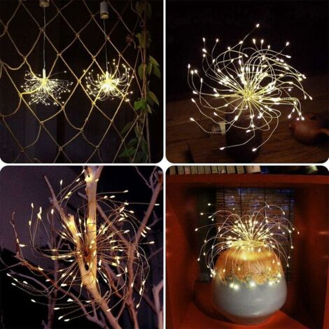 Battery-powered fireworks.