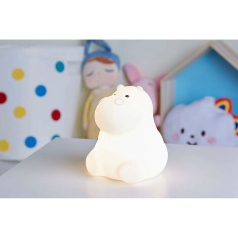 Good Night Hippo Night Light for Children LED Nursery Lamp
