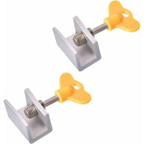 Set of 2 adjustable sliding door stops