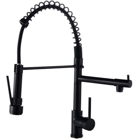 Pink Kitchen Faucet, Spring Faucet Kitchen Mixer Tap, 360° Swivel, Cold ...