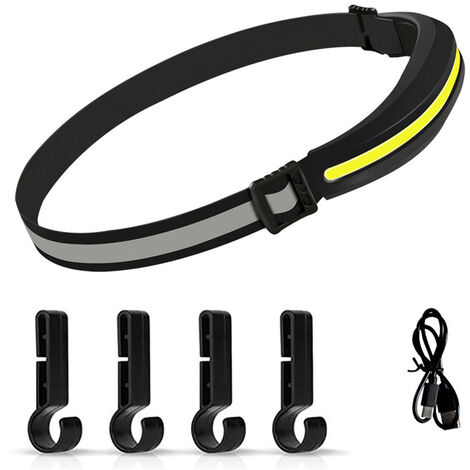 LED Headlamp USB-C Rechargeable Light, Flashlight Light Headlight ...