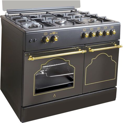 Alpha Cocina De Gas Vulcano Gold 90pb Portabombonas Ventilador Corte