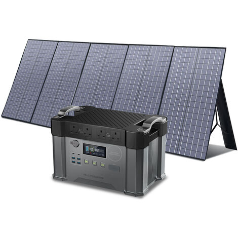 Power Station 1500Wh 2000W Solar Generator with 400W Solar Panel for ...