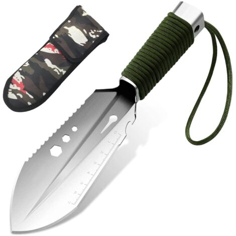 Pelle de Camping, 8 en 1Pelle de Survie Multifonction Mini Portable ...