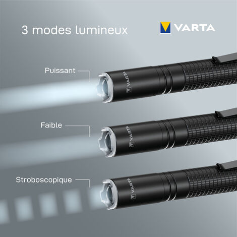 VARTA 16606 101 421 TORCHE ET LAMPE DE POCHE ALUMINIUM LAMPE TORCHE LED