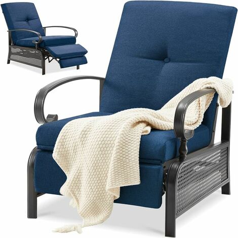 Outdoor recliner chair with footrest store