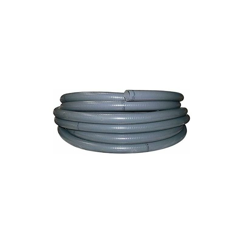 Couronne Rouleau 5M Tuyau PVC Gris Pression Souple à coller Ø 63mm diamètre/Bassins et Piscines