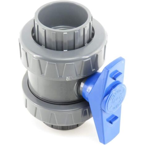 Interplast – Vanne PVC pression 63mm – Raccordement à coller F/F ...