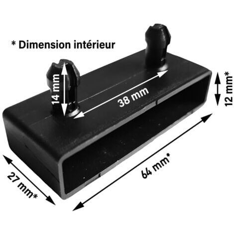 Embout de Latte 60mm Attache plastique Renforcé pour Sommier lit canapé ...