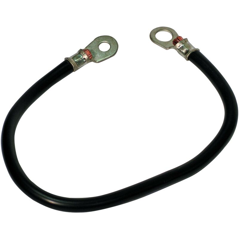 Câble pour branchement batterie noir avec cosses longueur 305 mm