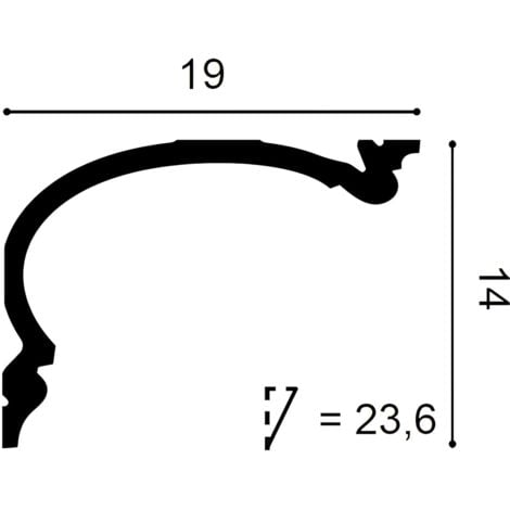 Orac Decor C342 LUXXUS Cimaise Corniche Moulure Décoration de stuc 2 m