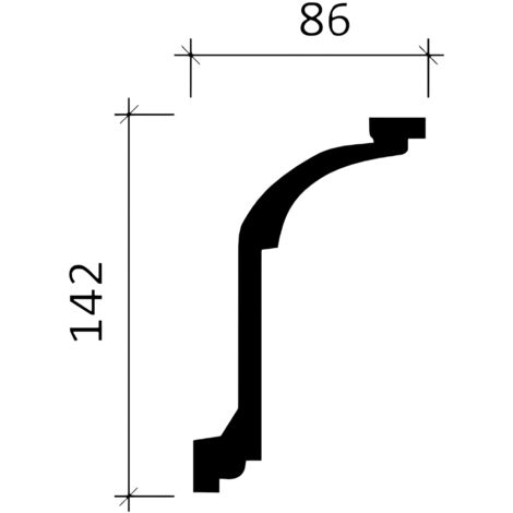 Corniche de plafond polyuréthane 150166 Profhome Moulure décorative ...