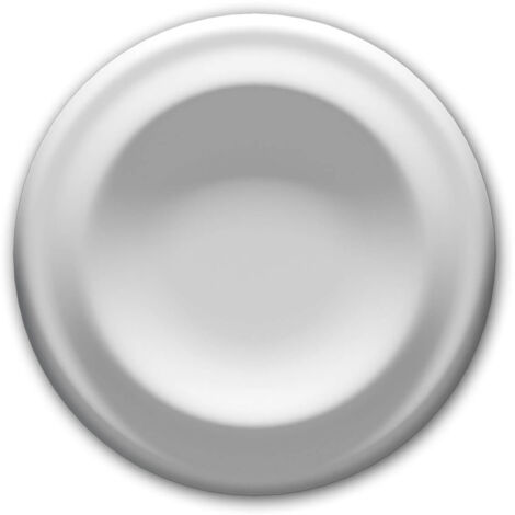 Rosace Profhome 156702 Médaillon Élément décoratif design moderne blanc ...