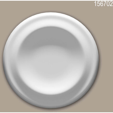 Rosace Profhome 156702 Médaillon Élément décoratif design moderne blanc ...